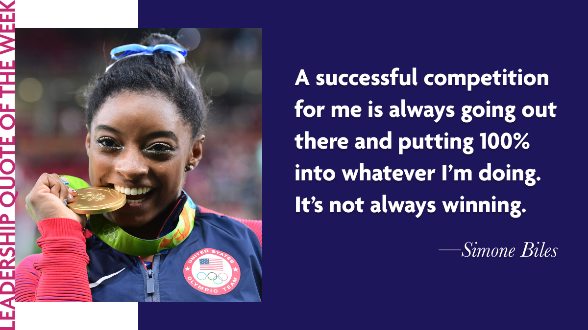 Simone Biles on the importance of doing your best, taking care of your ...