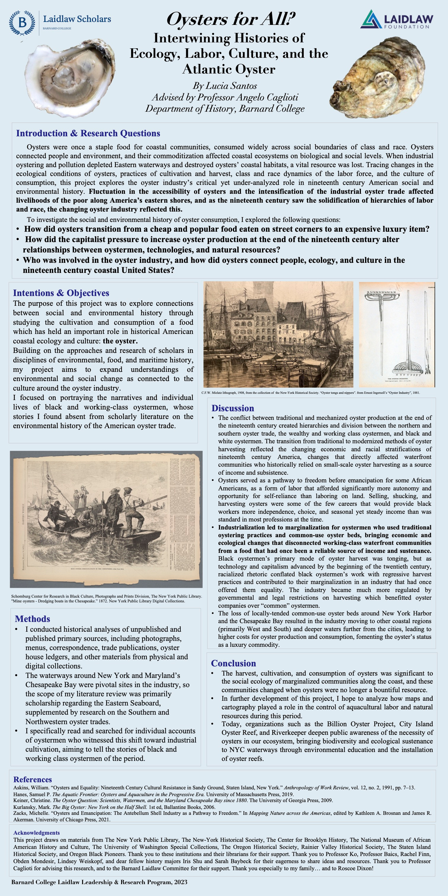 Summer One Research Poster | Laidlaw Scholars Network