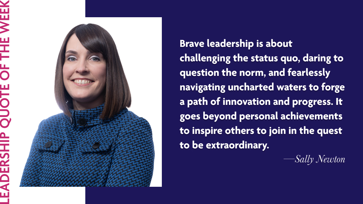 Inspirational leadership quote of the week, Sally Newton | Laidlaw ...